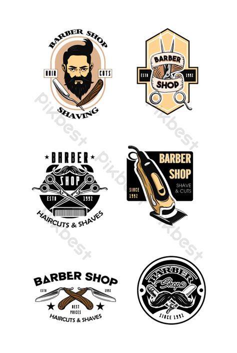 Hairdress Logo Set Png Images Eps Free Download Pikbest