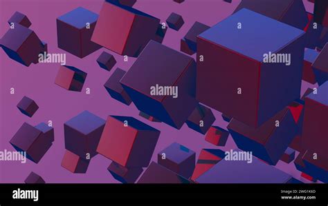Abstract D Background Composed Of Cubes Creating A Visually Striking