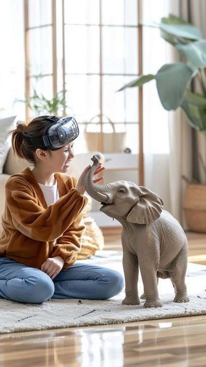 free virtual reality interaction image download at stockcake