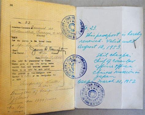 Roc Diplomatic Passport 1944 By Tom Topol
