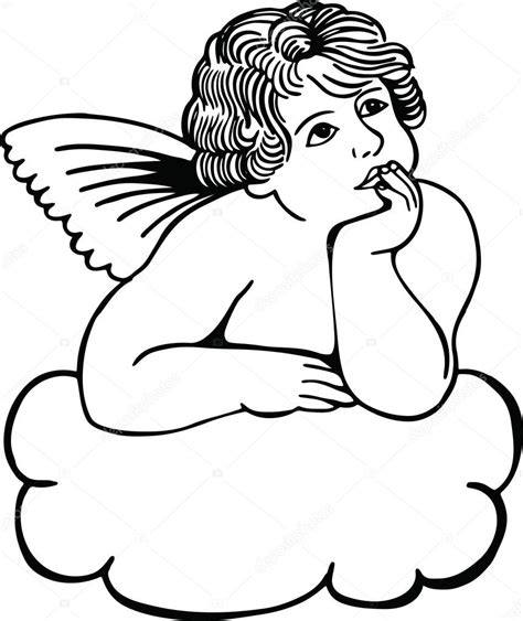 Cherub Playing Harp Drawing It S High Quality And Easy To Use Goimages Network