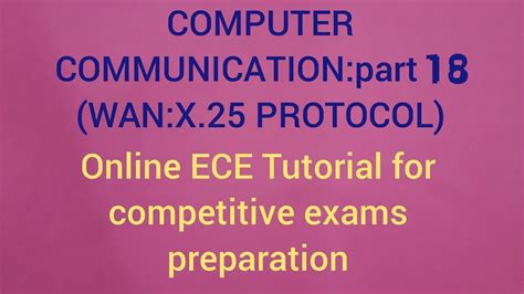 Computer Communication Part 18 Wan X 25 Protocol Trb Gate Tneb Ae