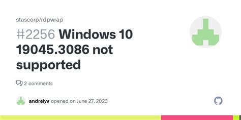 Windows 10 190453086 Not Supported · Issue 2256 · Stascorprdpwrap