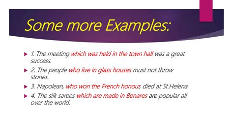 Defining And Non Defining Relative Clauses Ppt