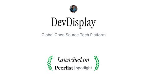 Devdisplay Peerlist
