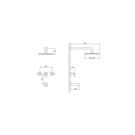 PEIRANO 80 153 DUCHA EMB C TRANSF CROMO CASTILLA