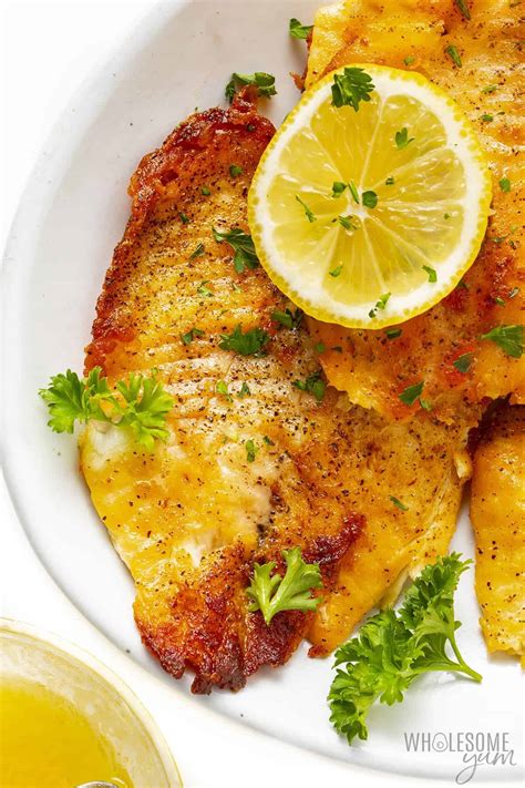 Pan Fried Tilapia With Lemon Butter Sauce Wholesome Yum Hot Sex Picture