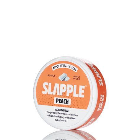 Slapple Nicotine Gum 40ct Tobacco Free Nicotine