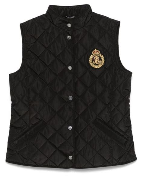 Ralph Lauren Insulated Gilet In Black Lyst Uk