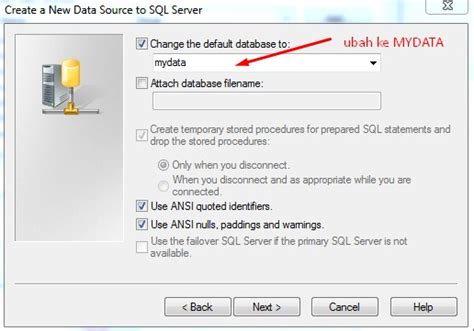 SIMAK Accounting Software Membuat Koneksi Data Ms SQL Server