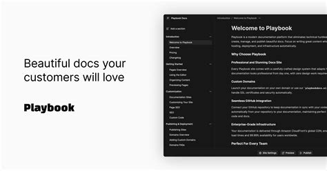 Introduction Welcome To Playbook Playbook Docs