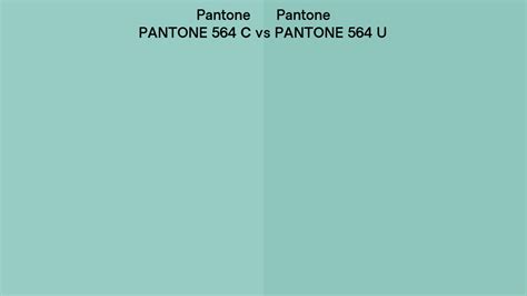Pantone 564 C Vs Pantone 564 U Side By Side Comparison