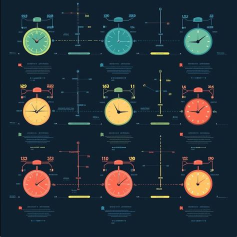 Infographic Showing Different Date And Time Notation Styles Premium Ai Generated Image
