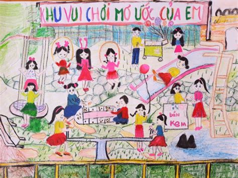 Học Cách Vẽ Tranh Khu Vui Chơi Mơ ước Của Em Như Một Nghệ Sĩ Chuyên Nghiệp