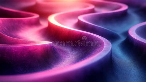 Abstract Wave Pattern With Vibrant Colors Generative Ai Stock