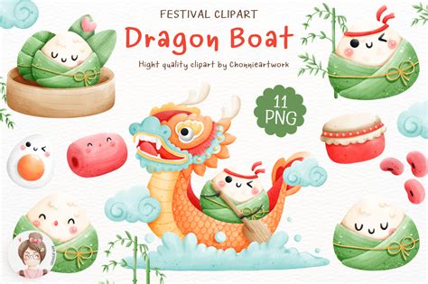 Dragon Boat Festival Clipart Graphic By Chonnieartwork · Creative Fabrica