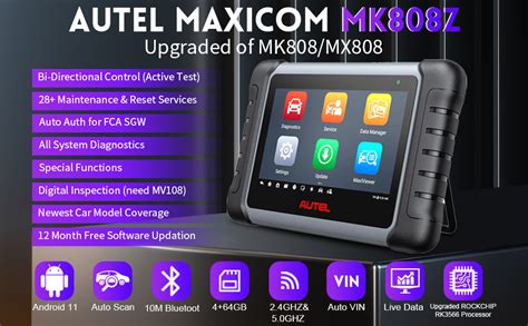 Autel MaxiCOM MK808Z Scan Tool 2024 Bidirectional Tool Updated Of