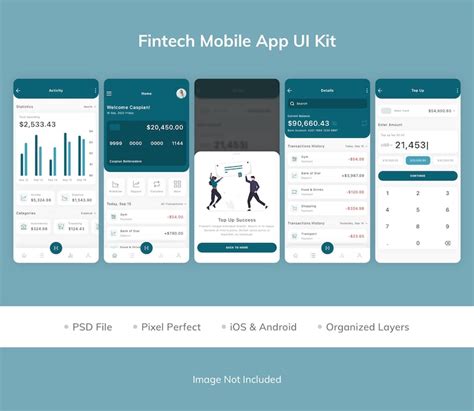 Premium Psd Fintech Mobile App Ui Kit