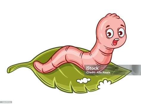귀여운 벌레 정원 해충 곤충 방제 만화 아이콘 지렁이 원예 기생충 딱정벌레 유충식물 잎을 먹는다 재미있는 작은 기생 구더기 버그