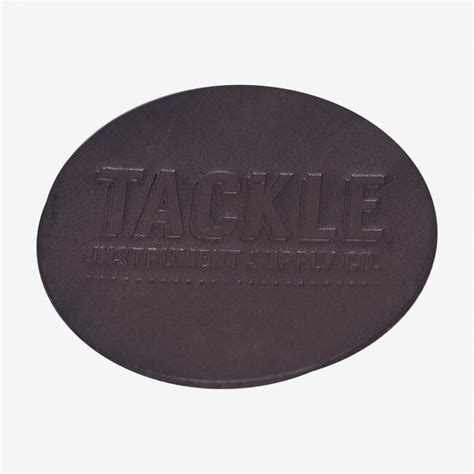 Tackle Tackle Slbdbpbl Small Leather Bass Drum Beater Patch Black