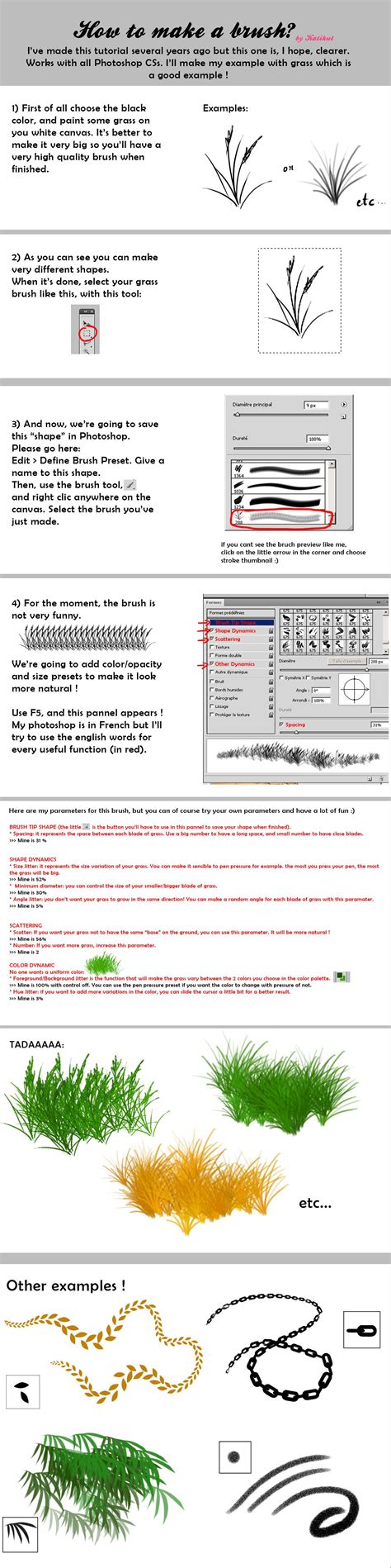 Grass And Foliage Photoshop Brushes Photoshop Brushes Photoshop Tutorial