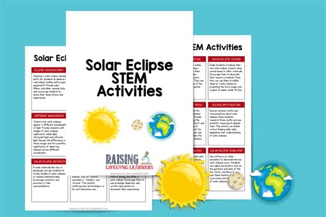 Free Solar Eclipse Stem Printable For Your Homeschool Raising