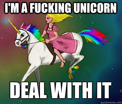Riding Unicorns Like A Boss Flying Beast Rainbow Unicorn Quickmeme