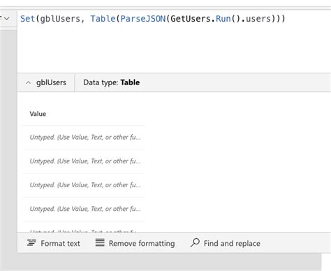 using parsejson in power apps to populate a gallery with outputs from