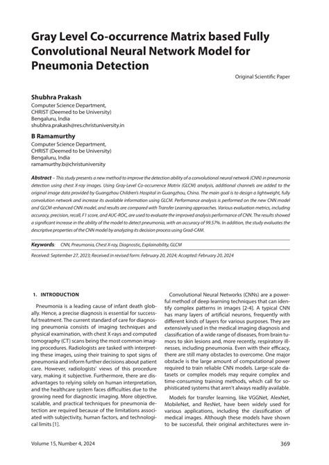 Pdf Gray Level Co Occurrence Matrix Based Fully Convolutional Neural Network Model For