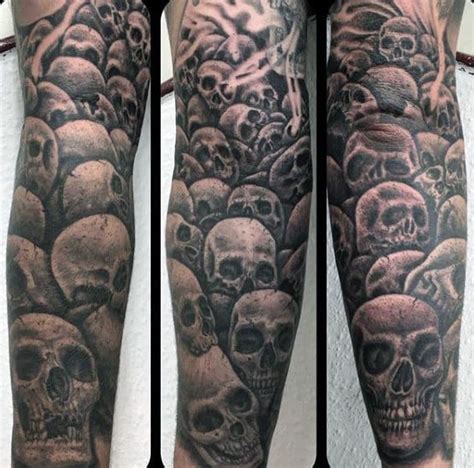 50 Skull Sleeve Tattoos For Men