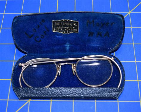 1042 Antique Eyeglasses Gold Rims From Butte Optica Gem