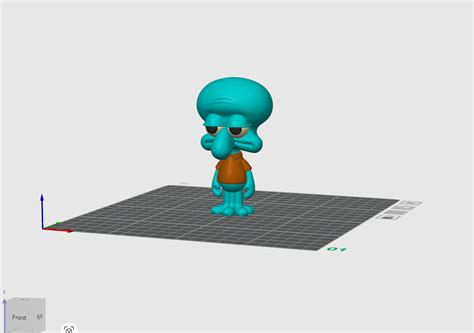 👾 Squidward Chibi Cartoon Style・ Stl File For 3d Printing・cults