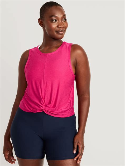 Cloud 94 Soft Twist Front Cropped Top For Women Old Navy