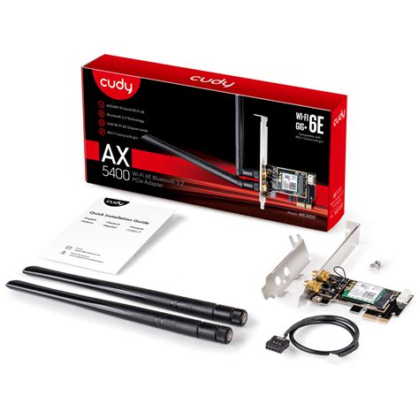 Adaptador Pcie Wifi 6 Cudy Ax5400 We3000s Pronet Tecnología