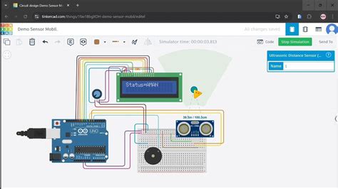 Simulasi Sensor Mobil Menggunakan Tinkercad Youtube