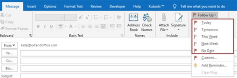 Email Tags Flags Categories Importance Levels Or Sensitivity Levels