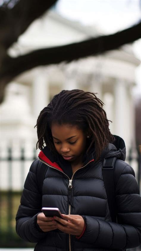 Woman Using Her Smartphone Free Photo Rawpixel