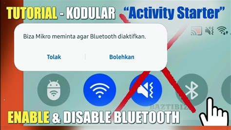 Tutorial Request Enable And Disable Bluetooth Dengan Activity Starter