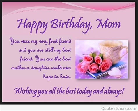Happy Birthday Mom Quotes From Son And Daughter Image Quotes At