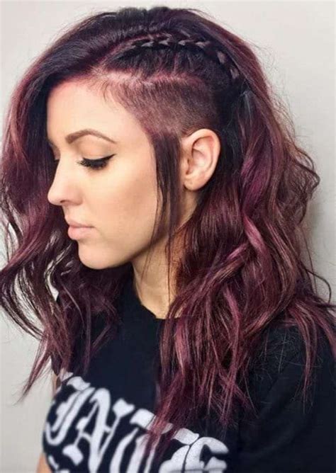 Ideen für Undercut Frauen lange Haare Visavis Friseur