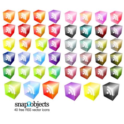 Rss 3d 벡터 Iconseps Ai Cdr Uidownload
