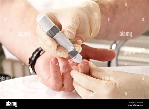 Blood Glucose Meter Stock Photo Alamy