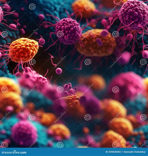 Vibrant 3d Visualization Of Exosomes Interacting With Skin Cells In Dynamic Cellular Environment