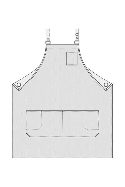 Chefworks Memphis Cross Back Bib Apron Black