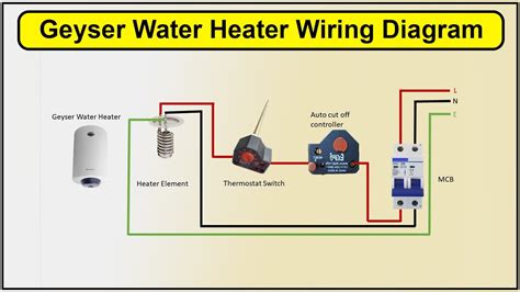 How To Make Geyser Water Heater Wiring Diagram Geyser Wiring Youtube