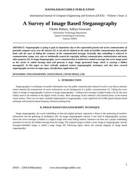 Pdf A Survey Of Image Based Steganography Dokumen Tips