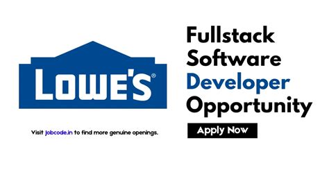 full stack software engineer job at lowes jobcode