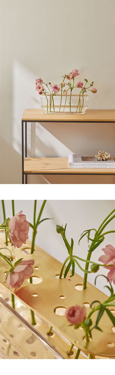 화병·화분 이케바나 롱 브라스 골드 화병 Ikebana Long Brass Vase 오늘의집 쇼핑