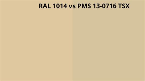Ral 1014 Vs Pms 13 0716 Tsx Ral Colour Chart Uk