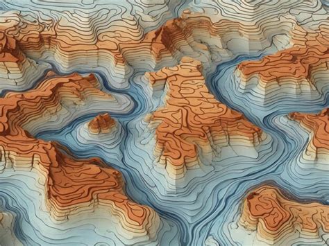 Premium Photo Topographic Contour Lines Map Seamless Pattern